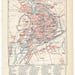 1897 Germany ERFURT City Map Vintage City Map Antique 19th Street Map ...