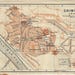 1913 COIMBRA, PORTUGAL Antique City Map Vintage Map Portuguese Town Map ...