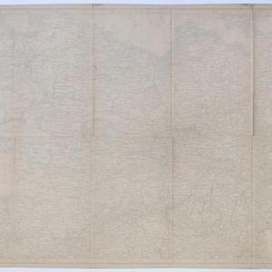 1904 RAILWAY MAP of North Eastern GERMANY Antique Map Vintage German ...