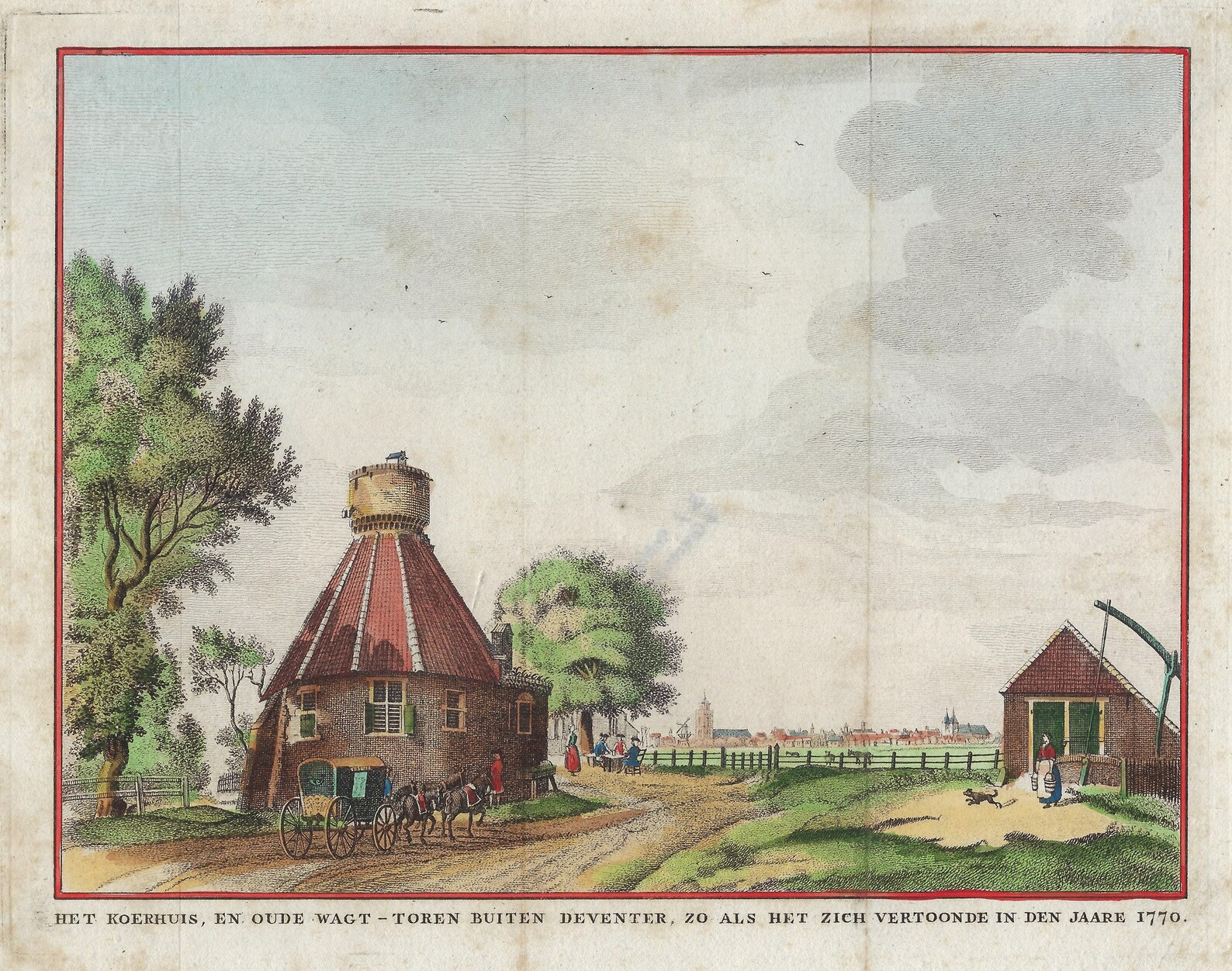 1781 DEVENTER, Netherlands Original 18th Century Engraving, Antique ...