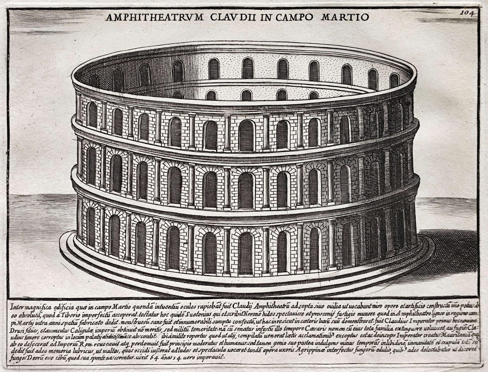 1699 ANCIENT ROME Antique Print. Original Copperplate Engraving. Roman ...