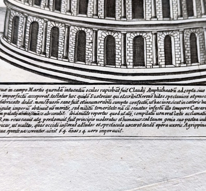 1699 ANCIENT ROME Antique Print. Original Copperplate Engraving. Roman ...