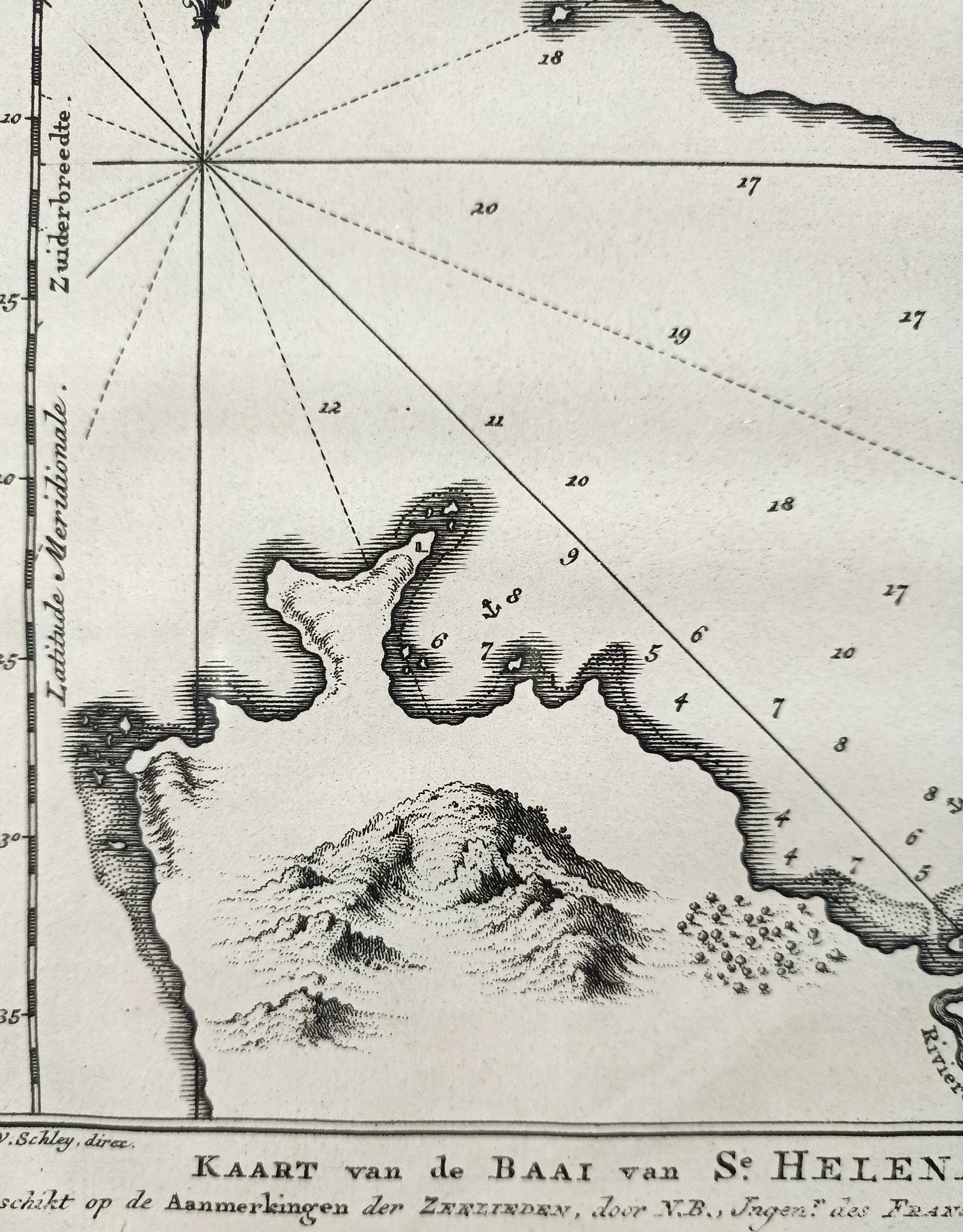 1747 Antique South Africa Map Helena Bay Antique Print Africa ...