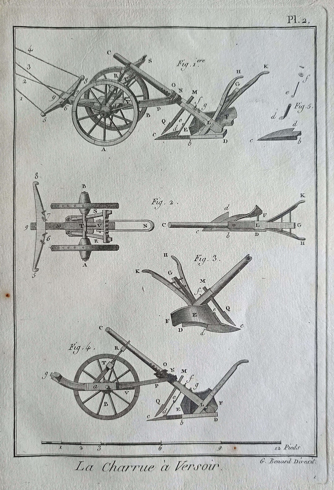 1802 - Antique Farming Print Vintage PLOW Print Old Farm Machine Print ...