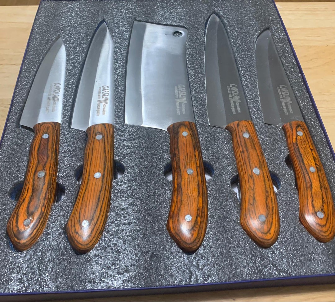 Hand Made Stainless Steel Chef Knife Set kitchen - Etsy