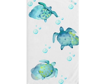 Sea Turtle Hand Towels - Etsy