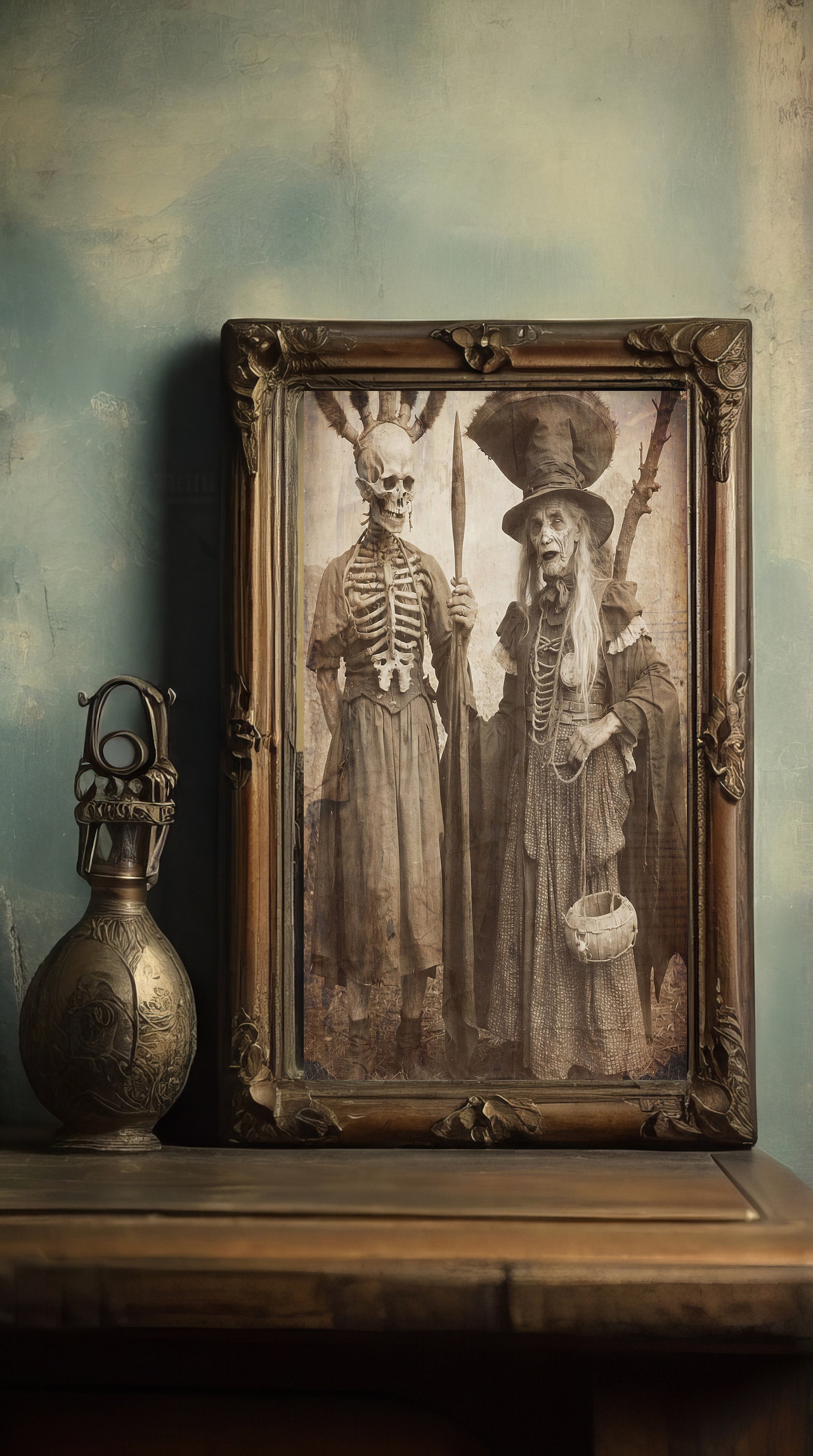 Printable Weird Vintage Antique Photo Dark Academia Digital Creepy Art ...
