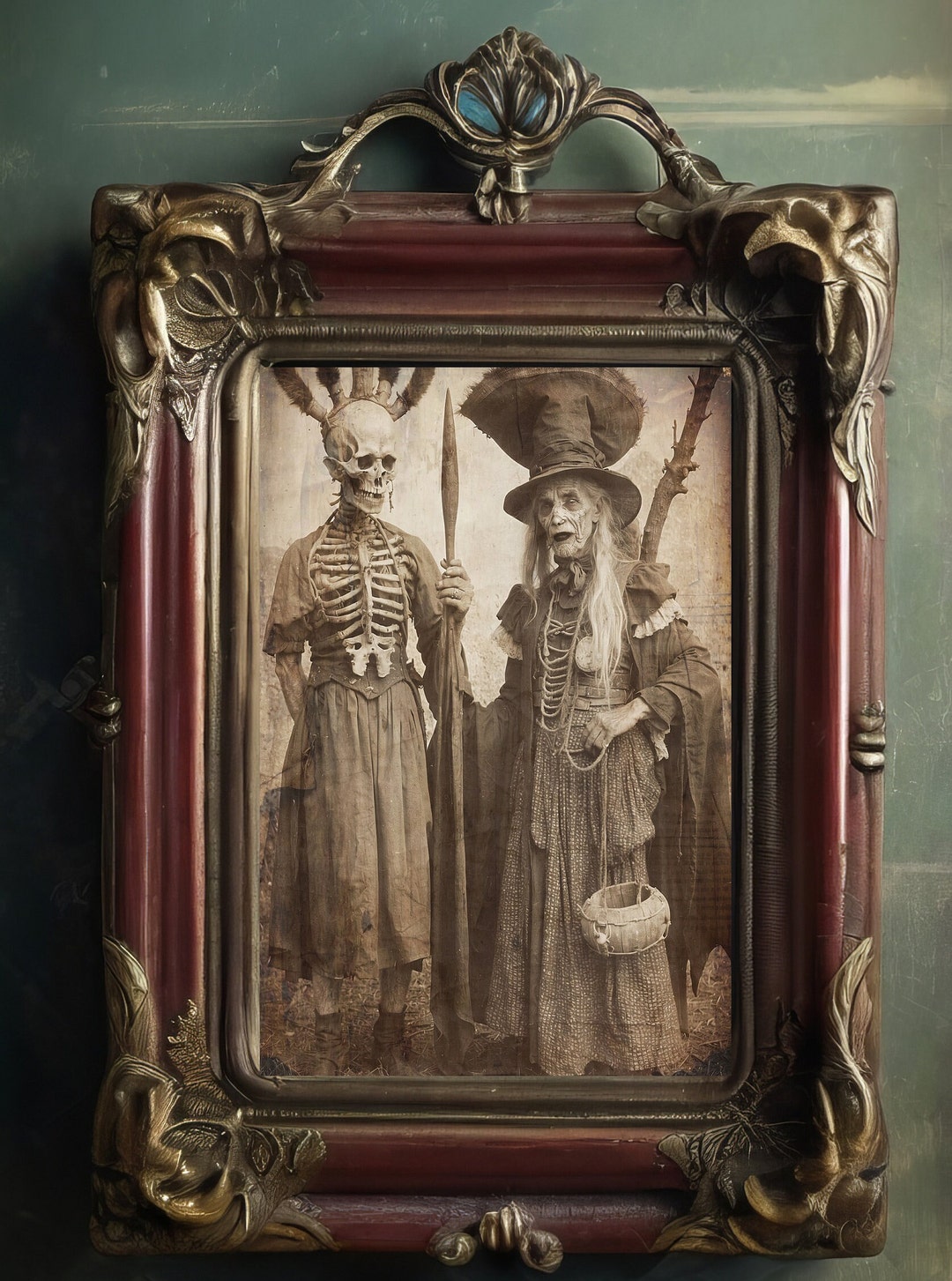Printable Weird Vintage Antique Photo Dark Academia Digital Creepy Art ...