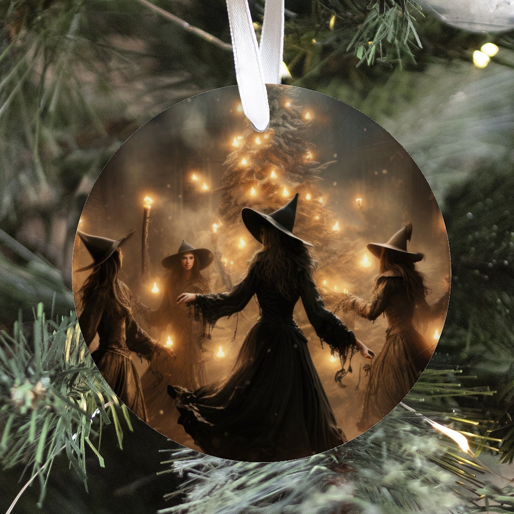 Witch Christmas Ornament Yule Holiday Decor Spooky Christmas - Etsy Canada