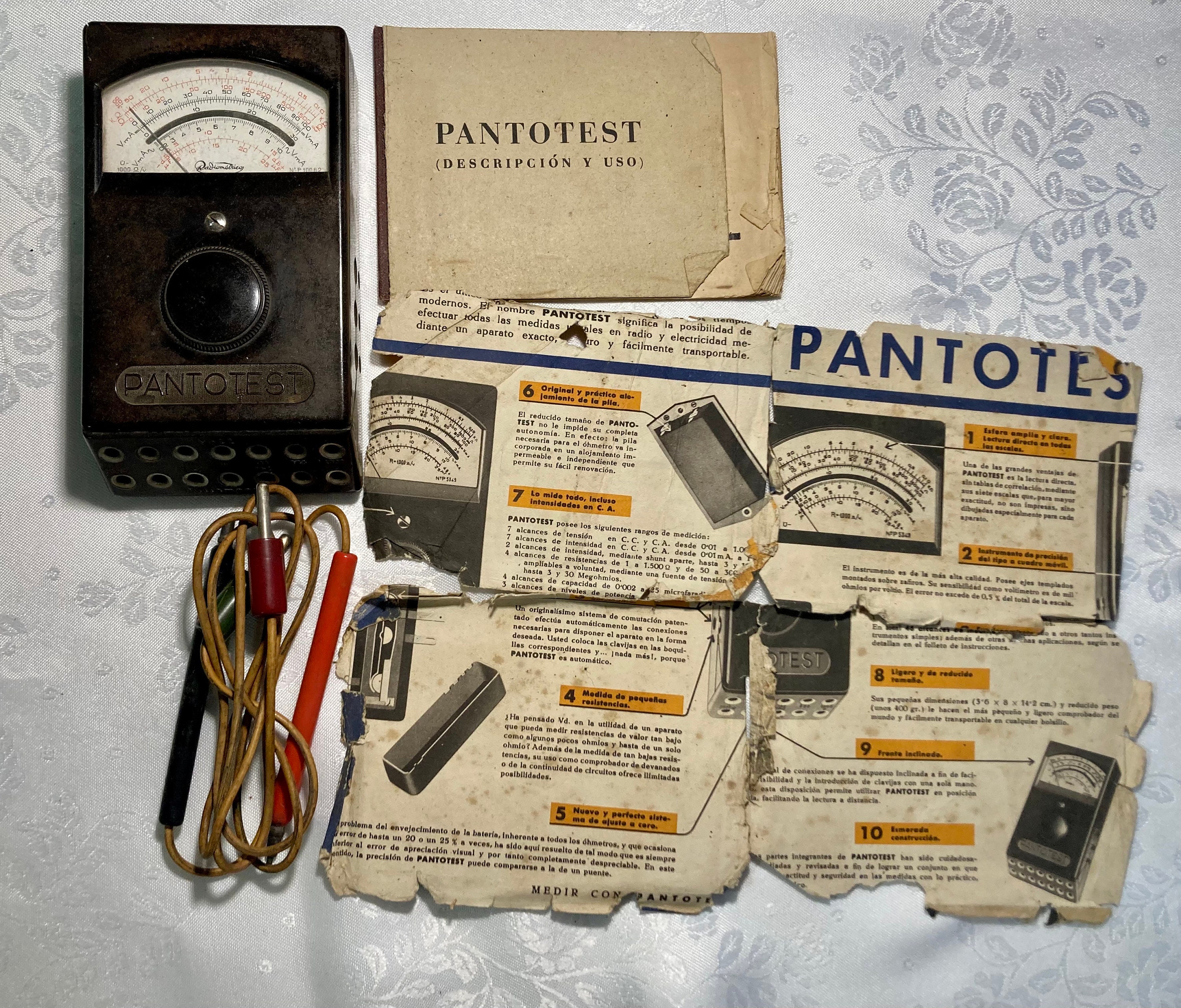 PANTOTEST Vintage BAKELITE Universal MULTIMETER - Etsy