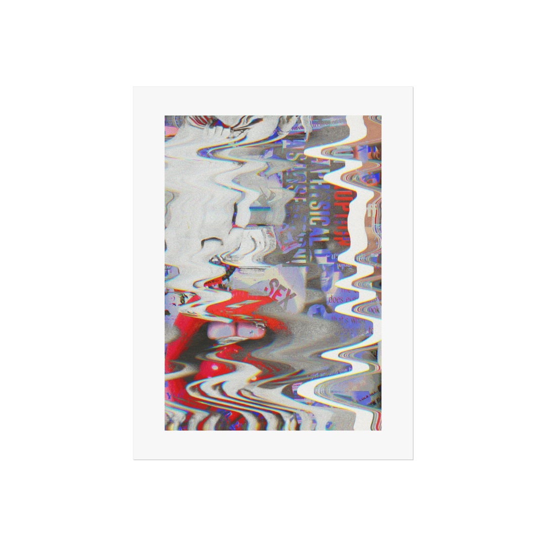 Distorted Glitch Fine Art Print - Etsy