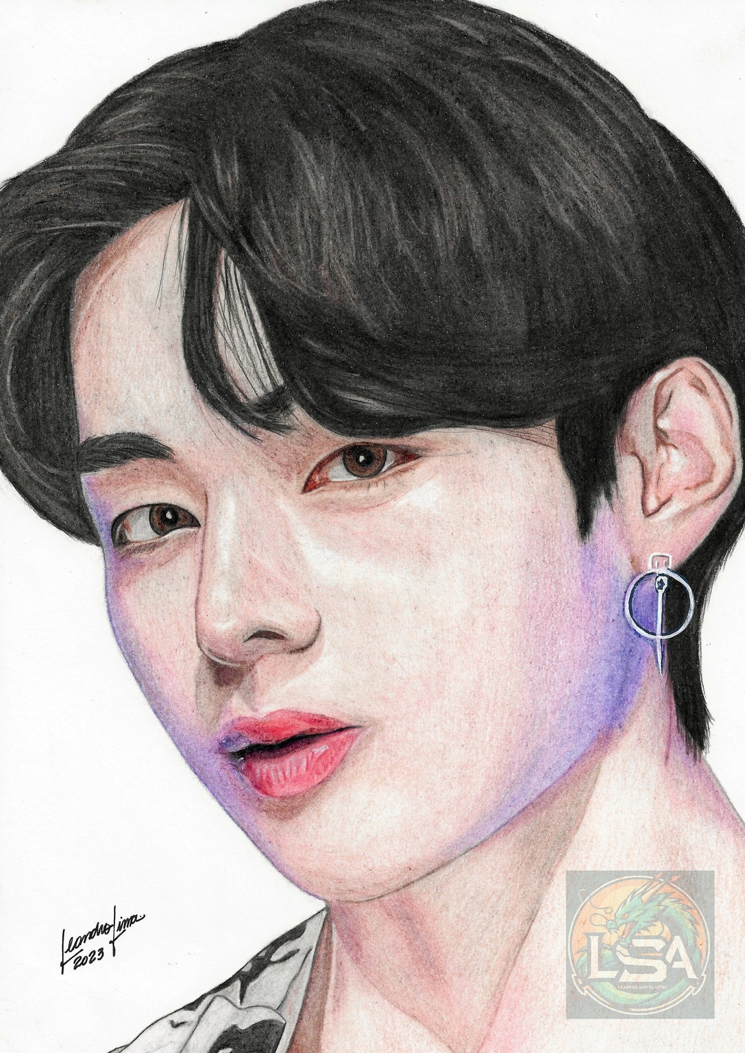 Custom Made Colorful Realistic Portrait Custom Original Drawing ...