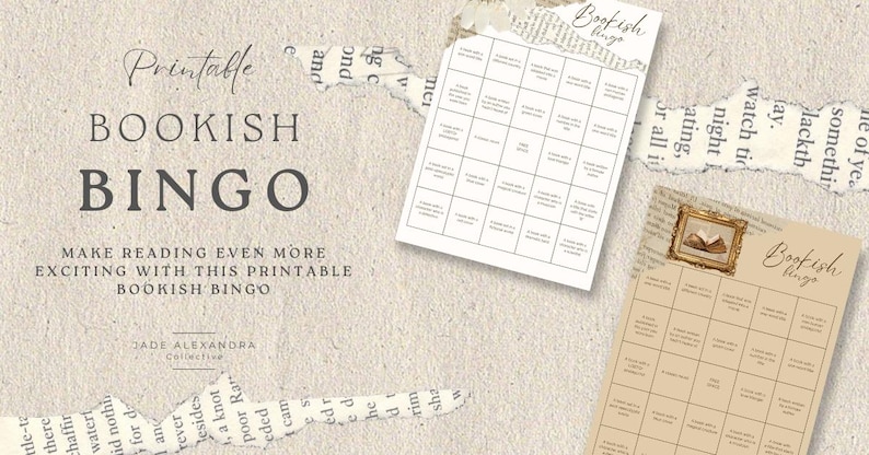 Bookish Bingo Reading Challenge: Printable TBR Game (digital Download ...