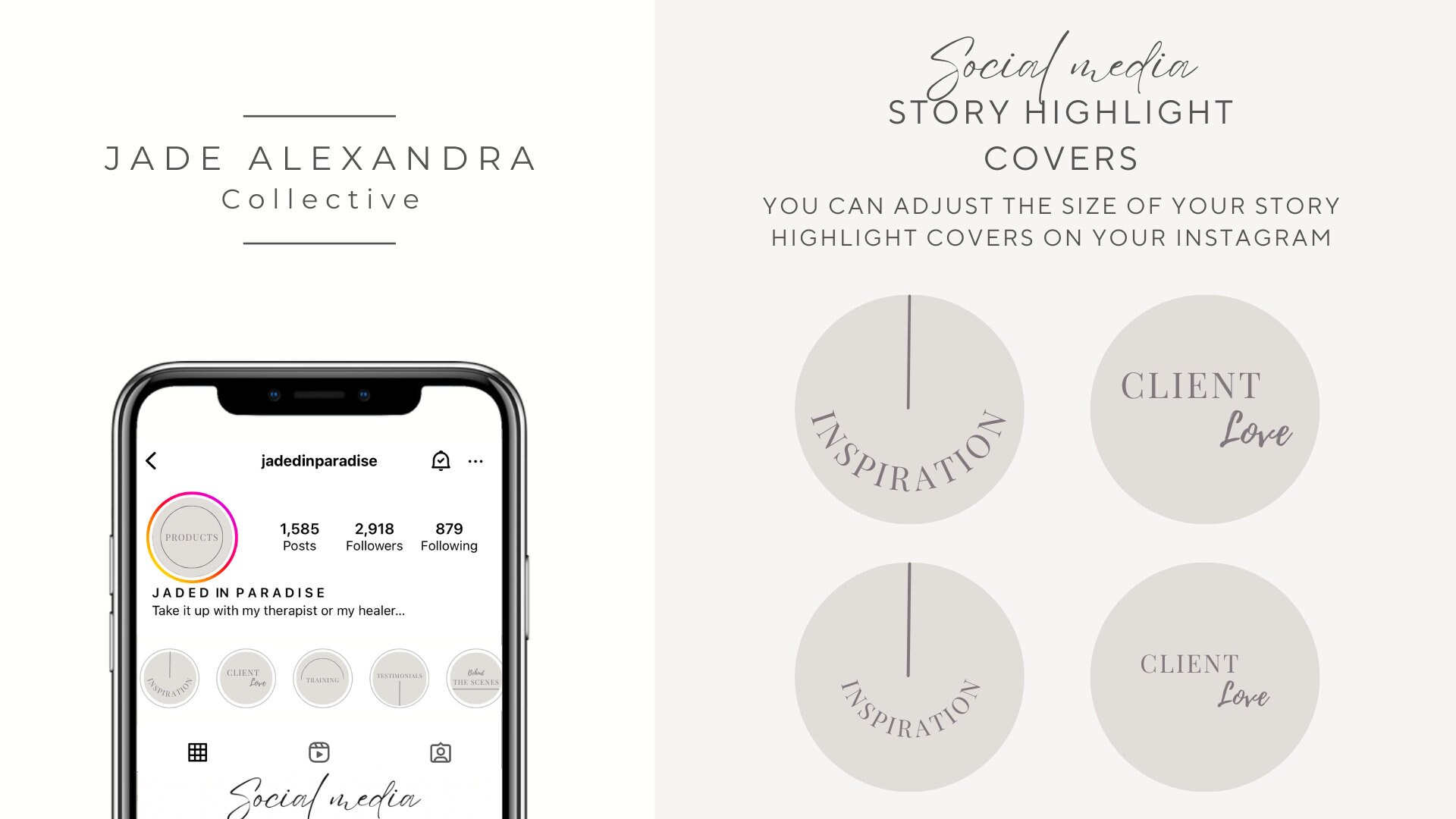 Minimalist Stone Line Art Instagram Highlight Covers, 100 Covers ...
