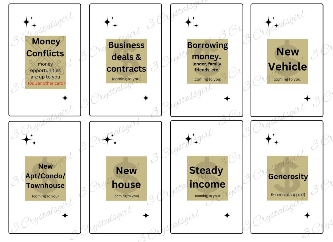 Money Oracle Deck Digital Download - Etsy