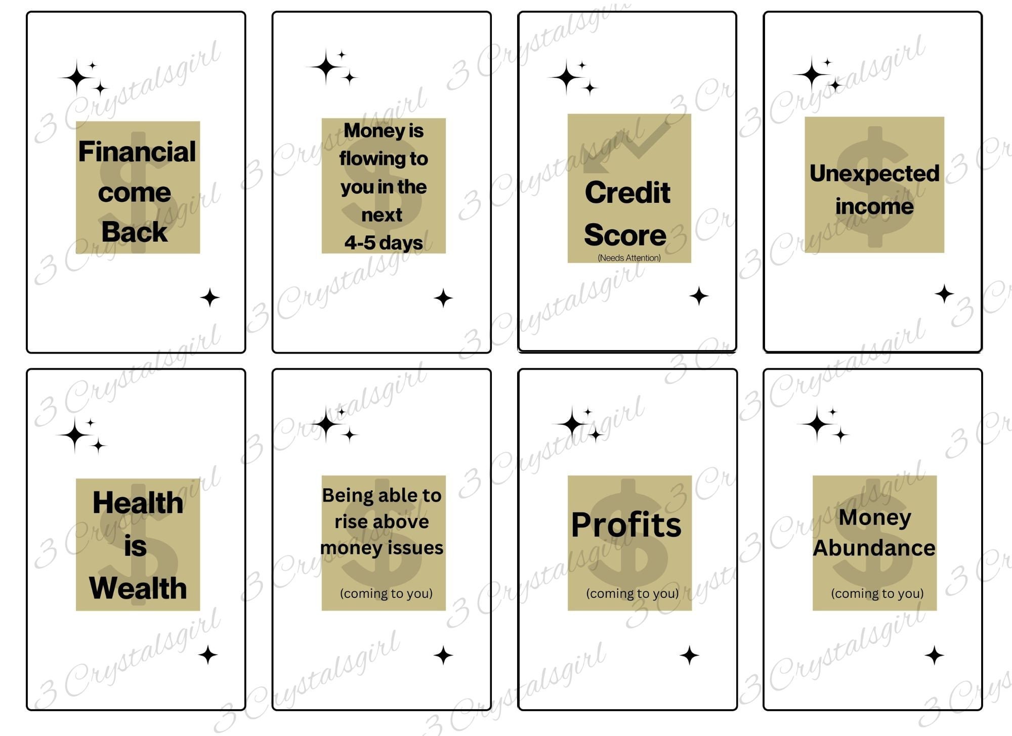 Money Oracle Deck Digital Download - Etsy