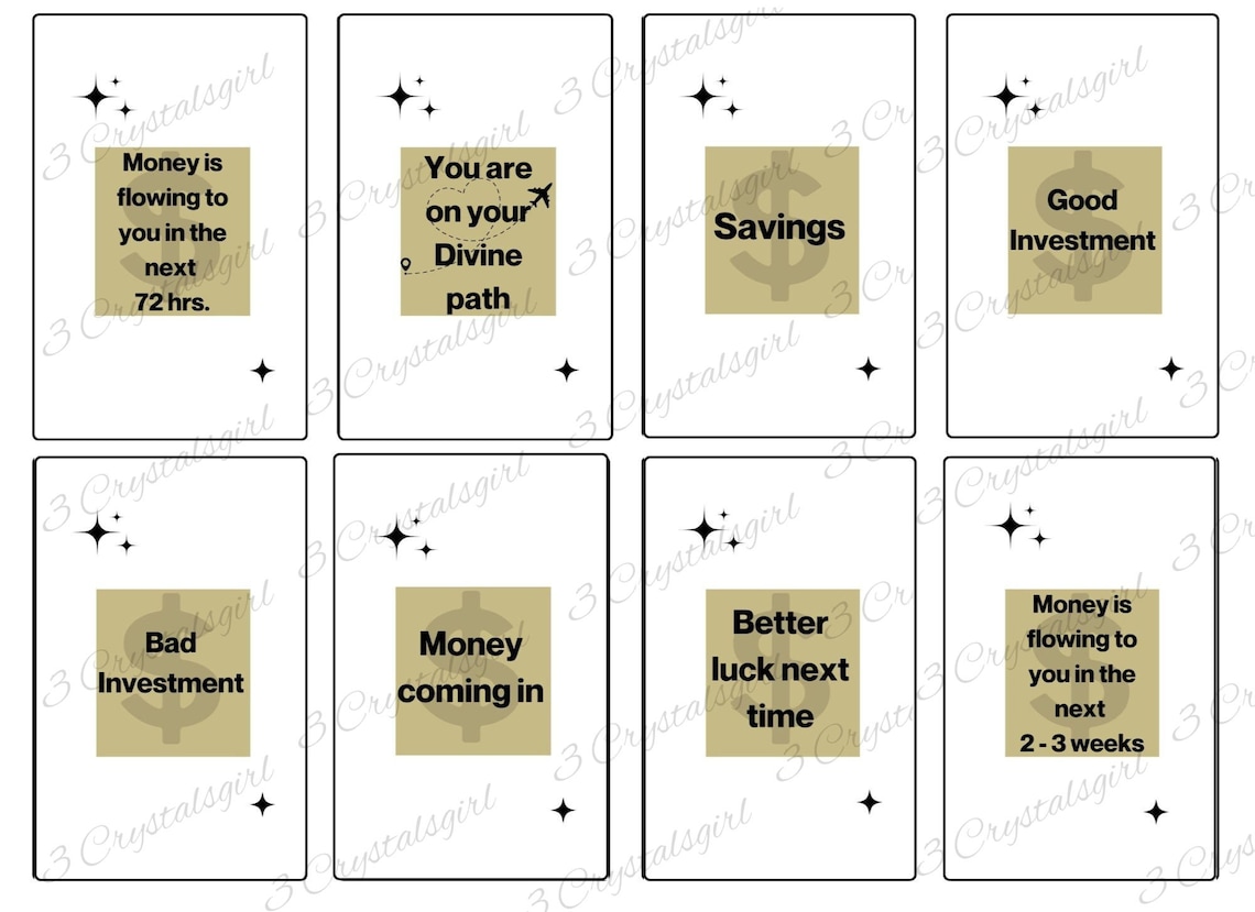 Money Oracle Deck Digital Download - Etsy