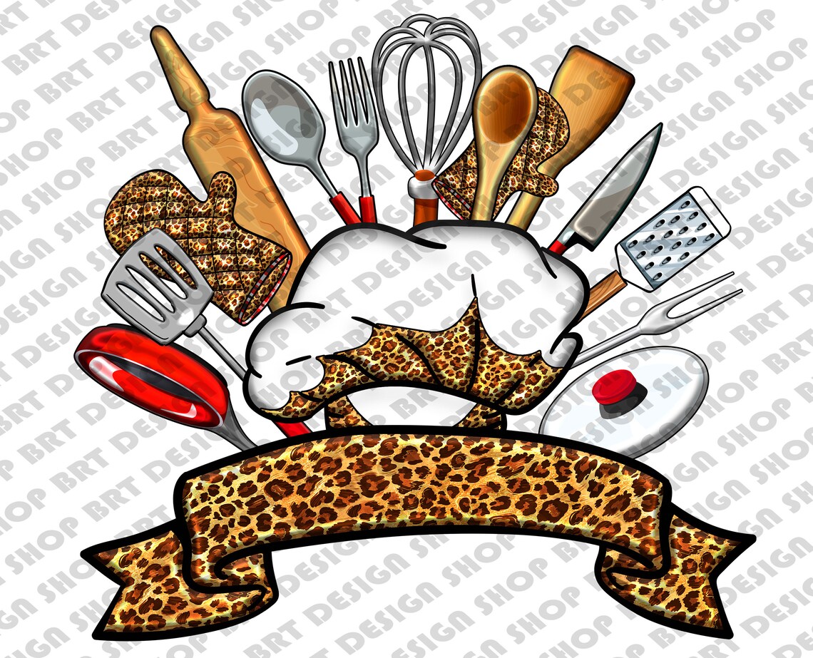 Chef Sublimation Png, Personalized Kitchen Tools Png, Chef Hat, Kitchen ...