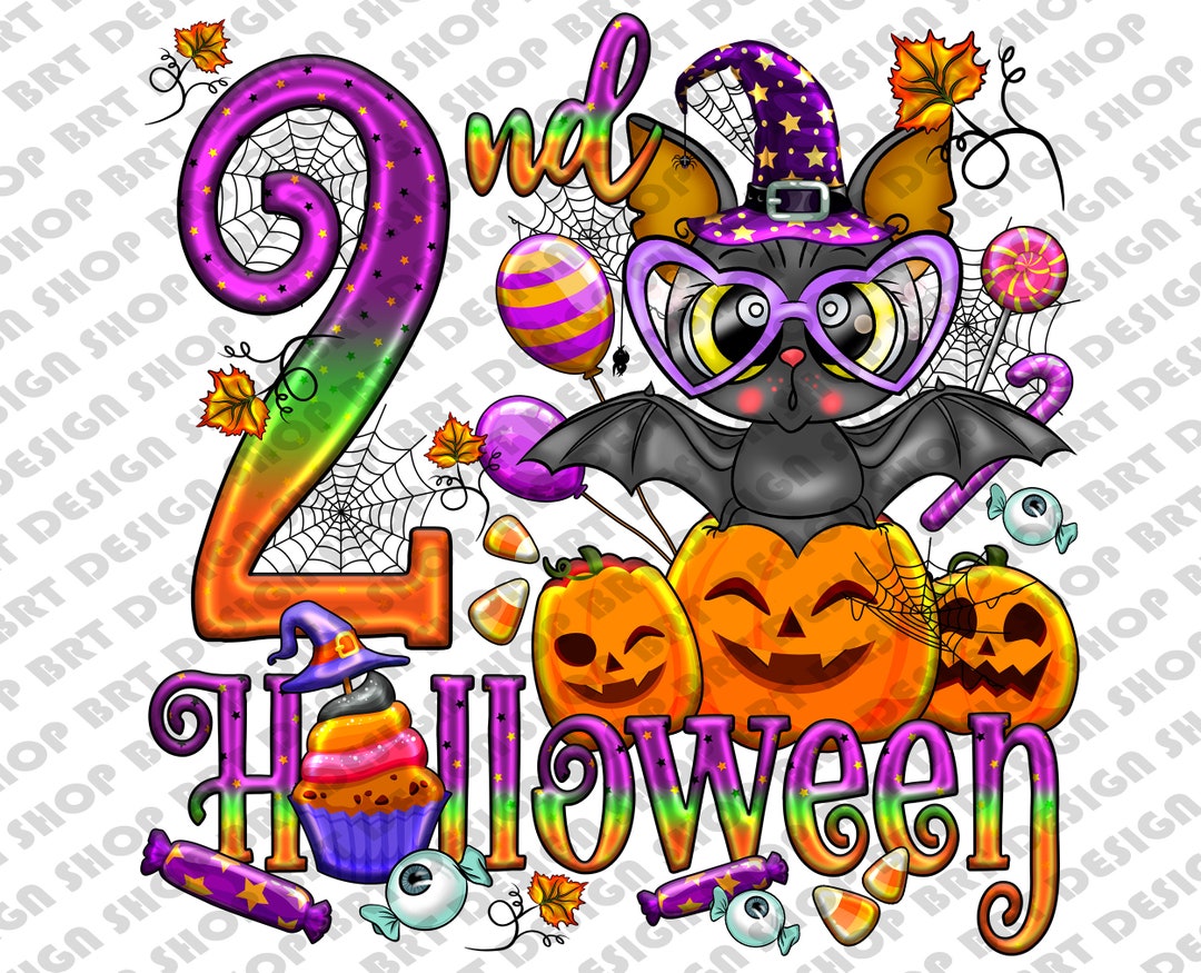 2nd Halloween Png, Baby Halloween Png, Halloween Birthday, Halloween ...