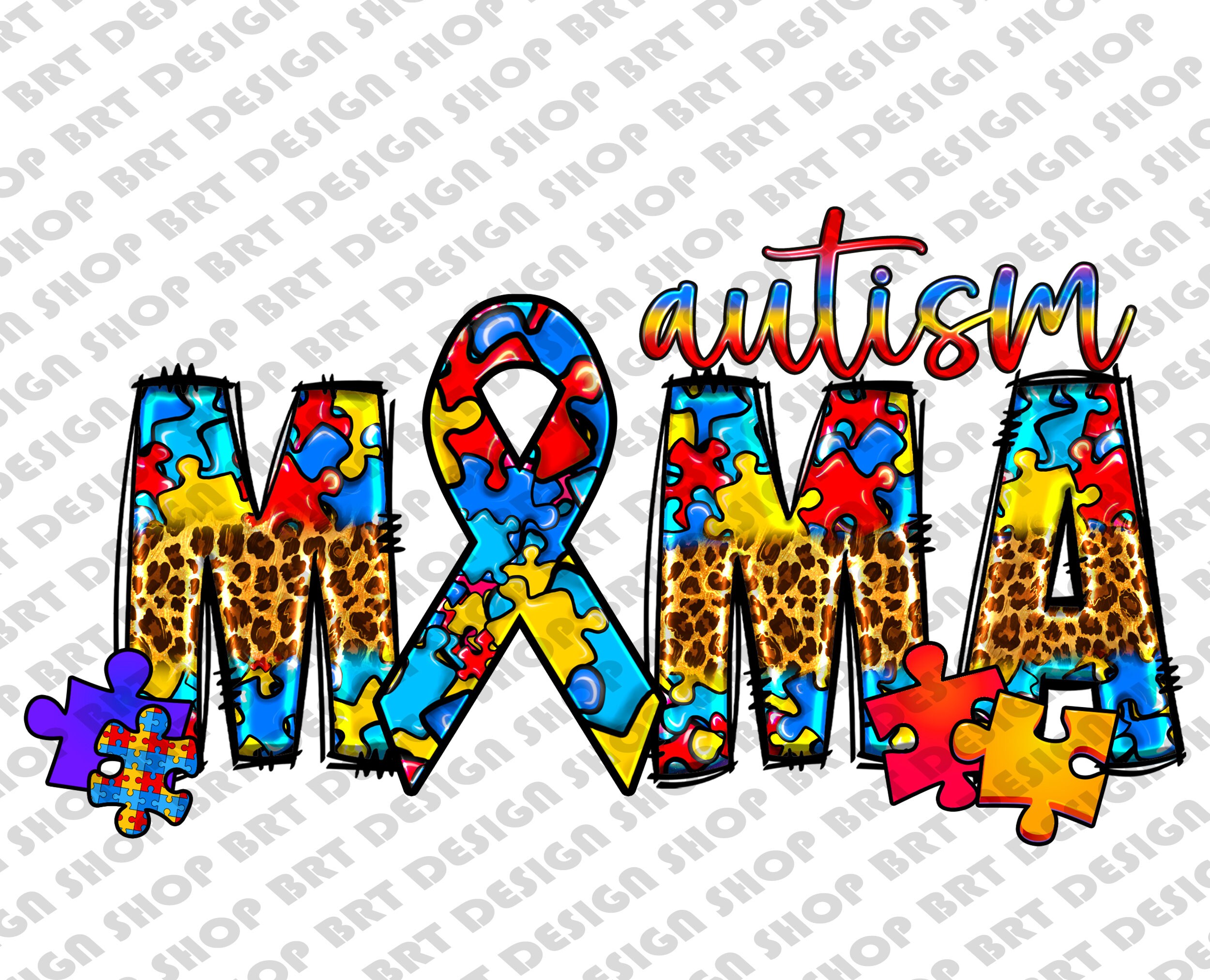 Autism Mama Png Autism Awareness Png Western Mama Png - Etsy