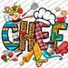 Chef Png, Chef Sublimation Designs Bundle Png, Chef Png Bundle, Kitchen ...