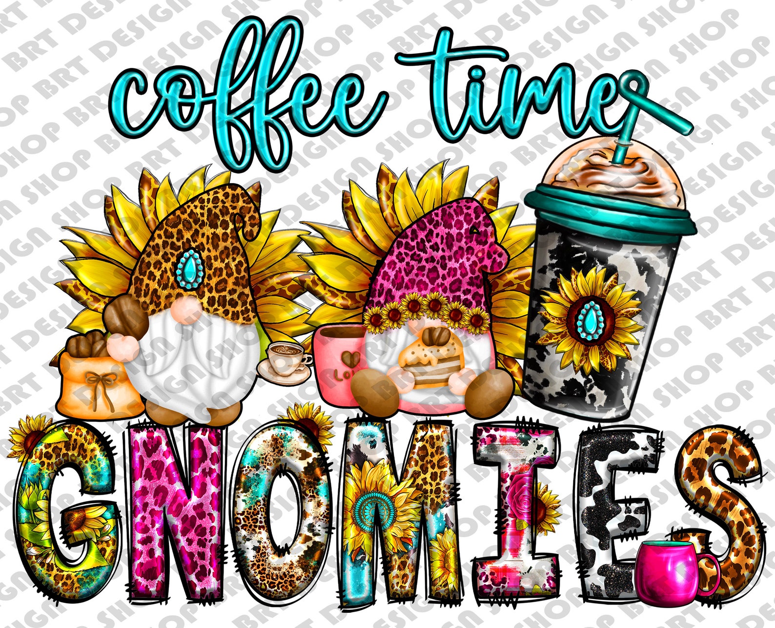 Coffee Time Gnomies Png Gnome Png Coffee Lovers Png Gnomes - Etsy