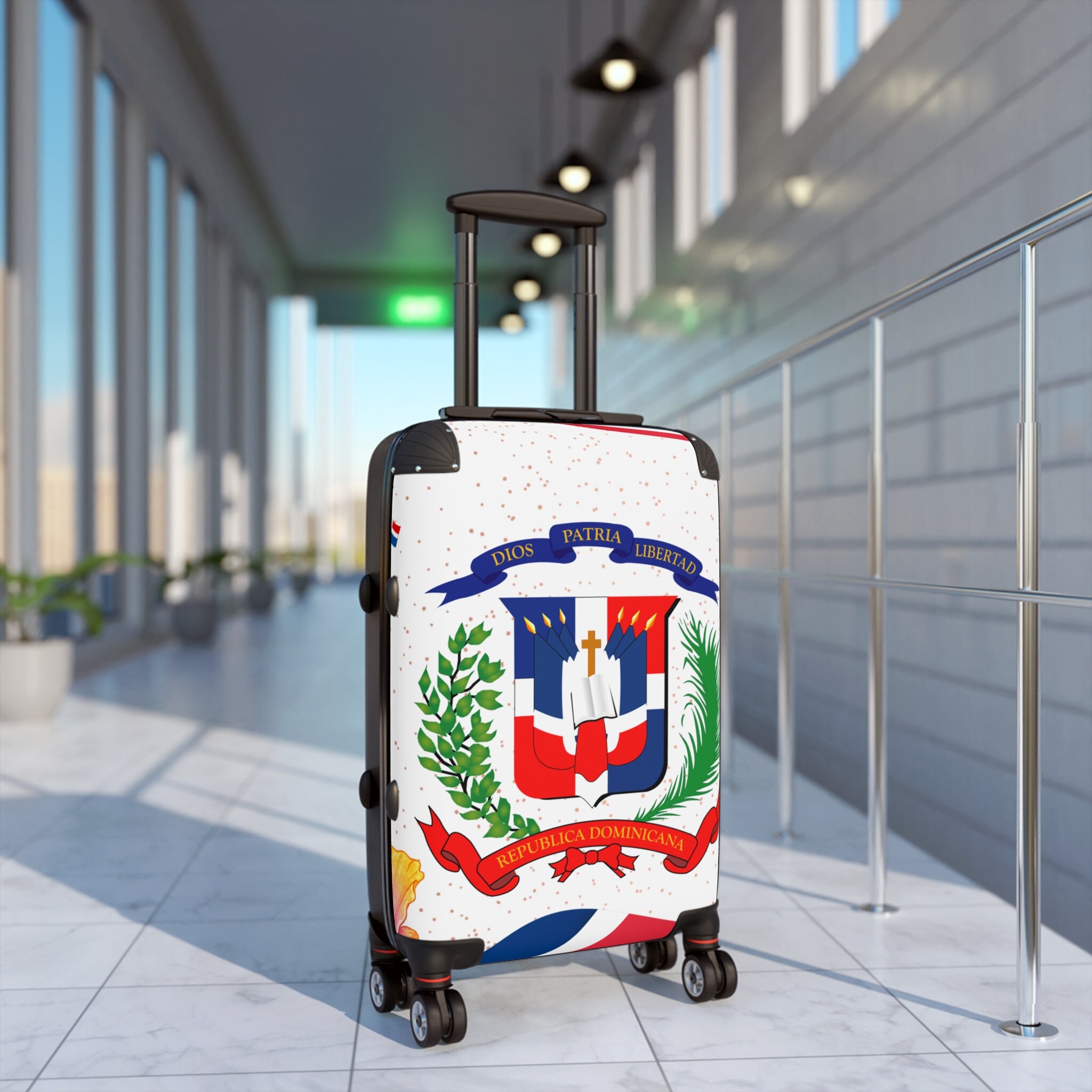 Suitcase With the Coat of Arms of the Dominican Republic - Etsy