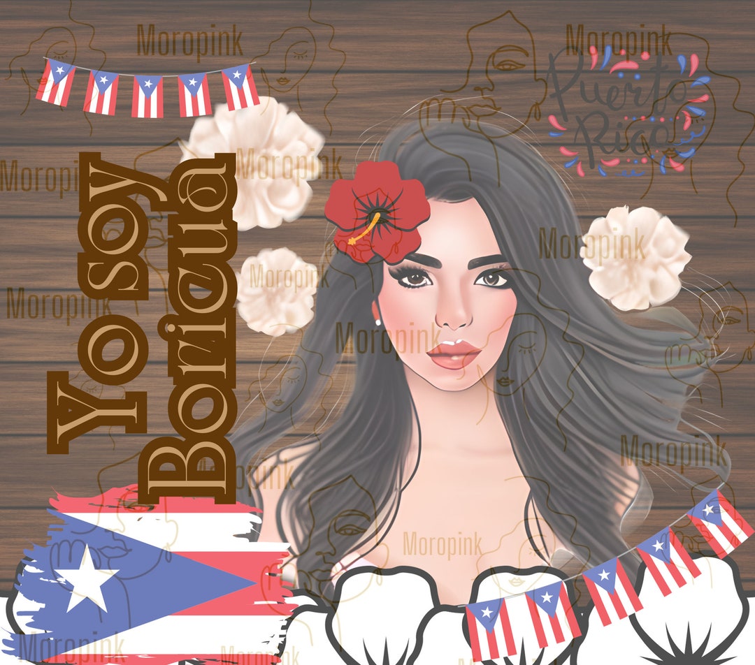 Boricua Png puerto Rico Png boricua Woman Png tumbler - Etsy