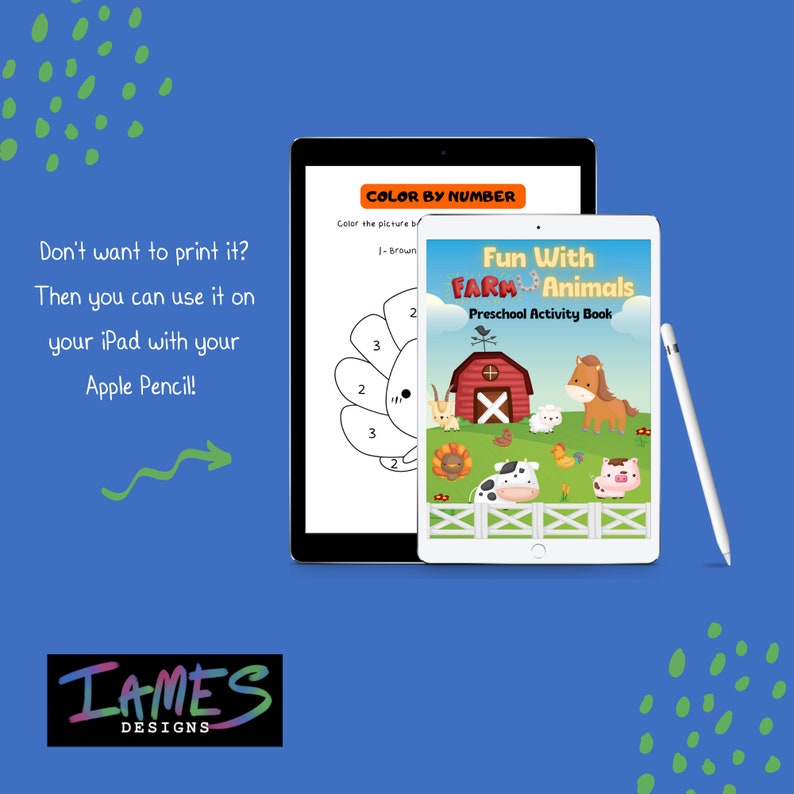 Fun With Farm Animals Preschool Activity Book, 100 Pages Instant ...