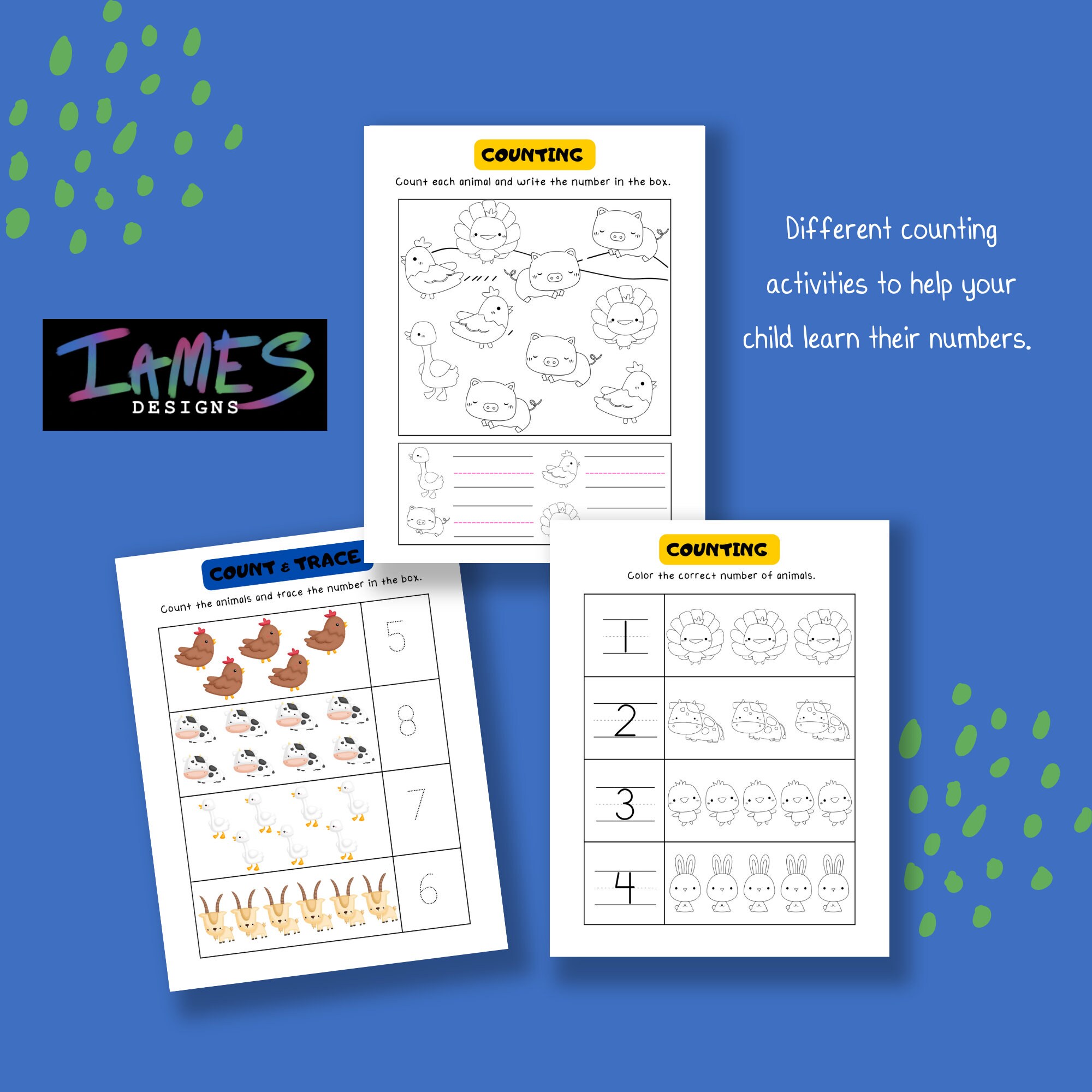 Fun With Farm Animals Preschool Activity Book 100 Pages - Etsy