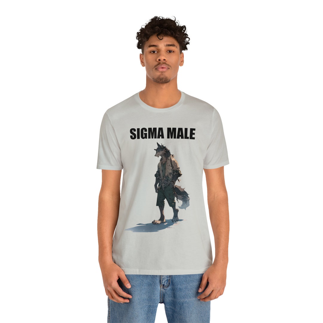 Sigma Male Shirt, Gym Shirt, Funny Tshirt, Meme Shirt, Alpha Male, Wolf ...