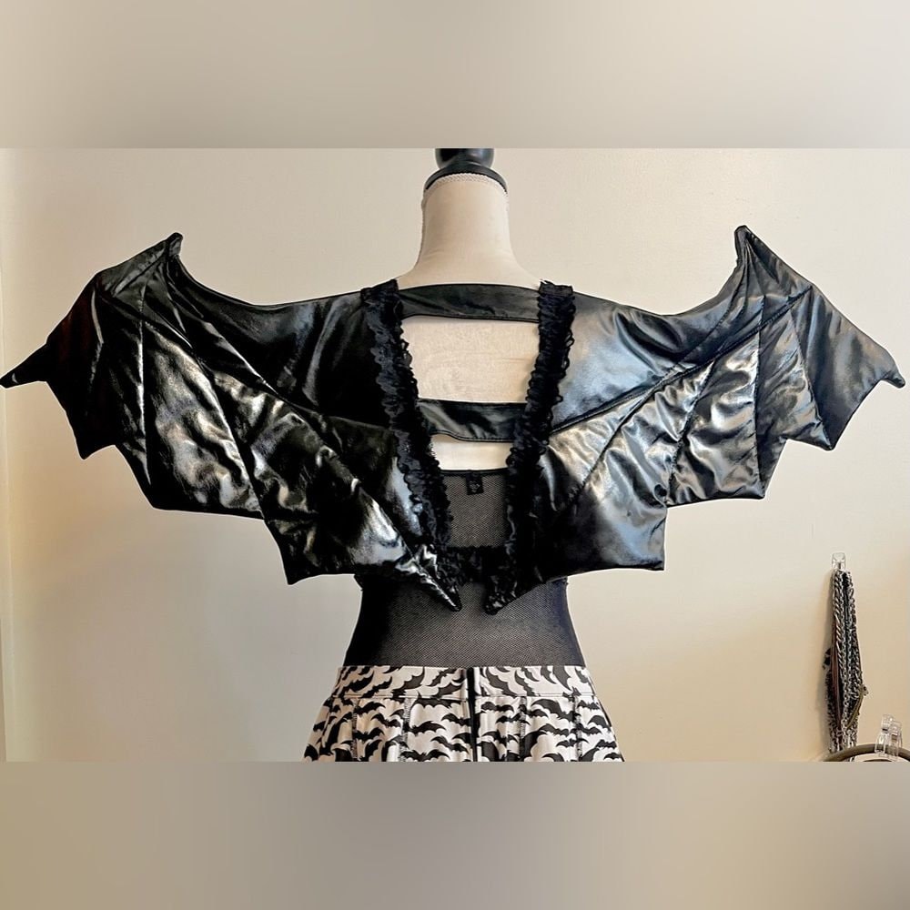 Vintage Y2K Super Low Fat Vinyl Bat Wings Halloween Costume - Etsy