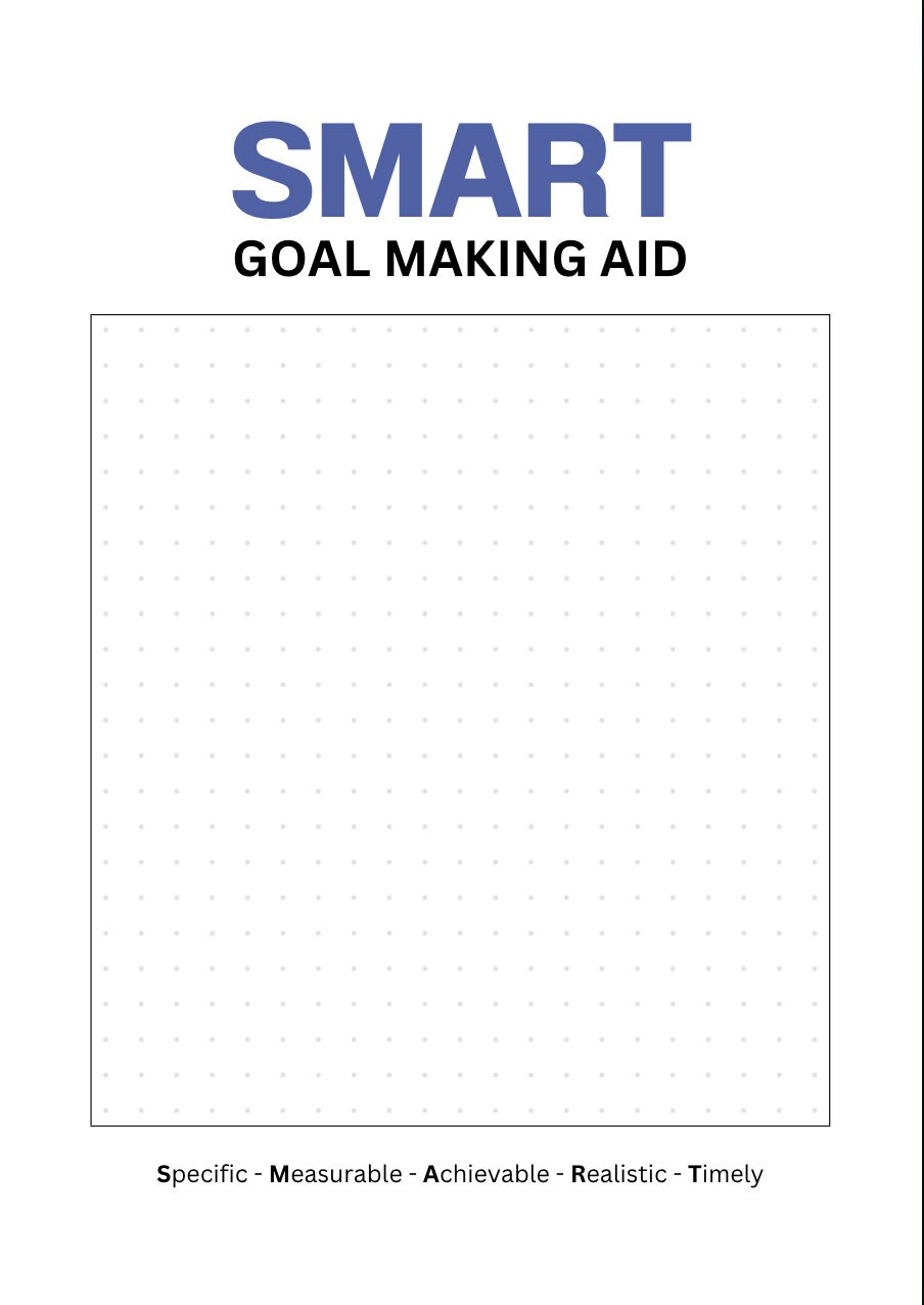 Smart Goal Aid, Planner, Goal Assistance and Planning. - Etsy