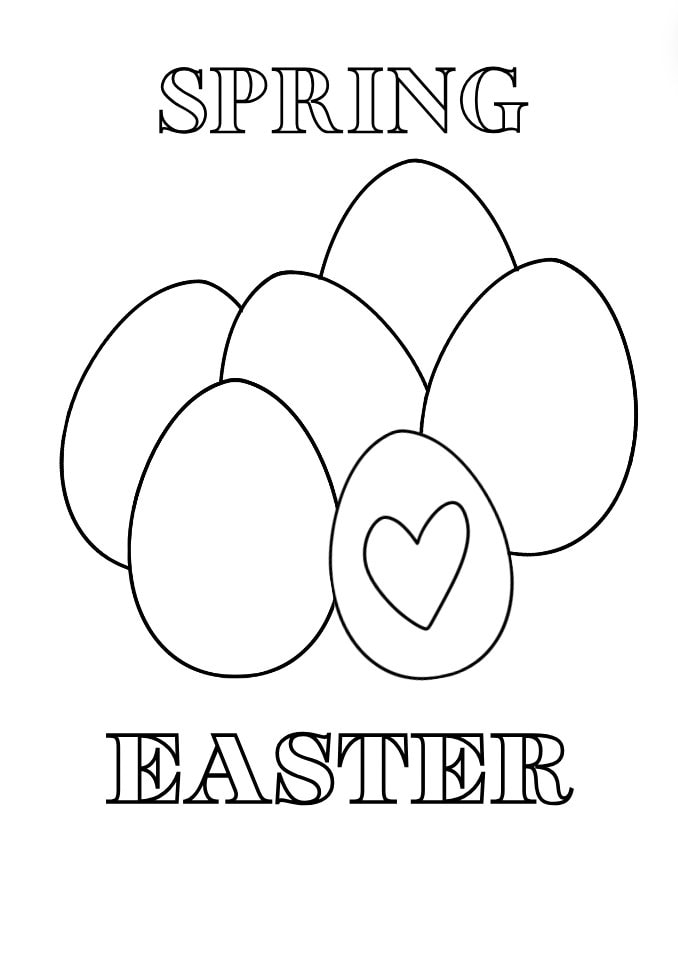 Spring Colouring Pages, Easter, Nature, Earth - Etsy