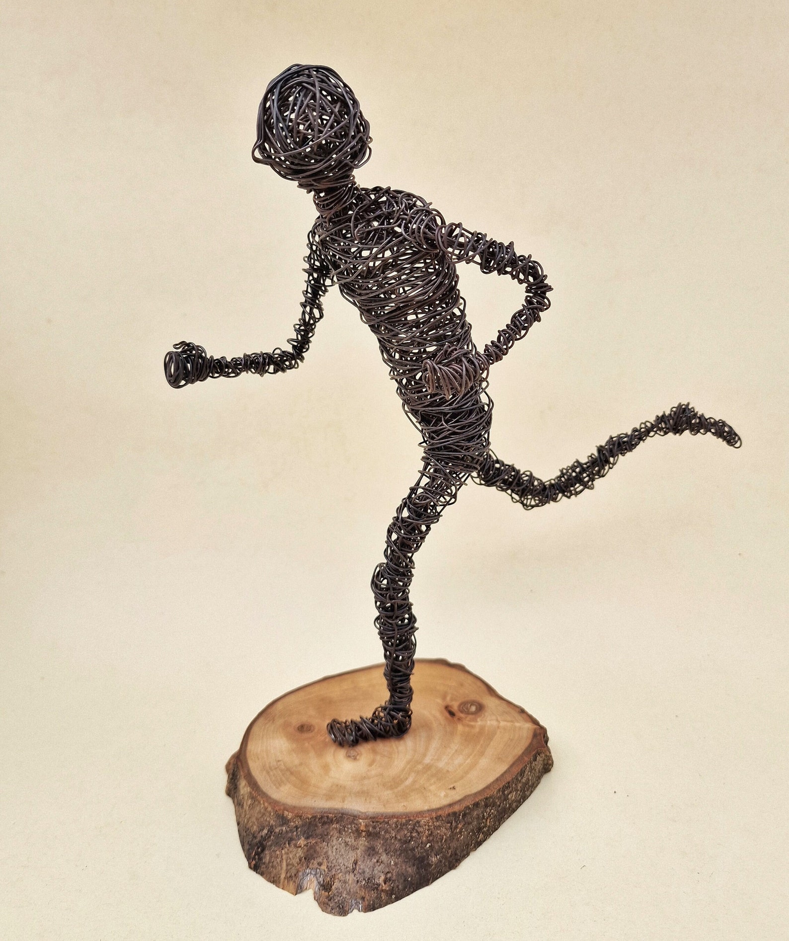 Runner - Sculpture Made of Black Wire, Gift for Sports Lovers - Etsy