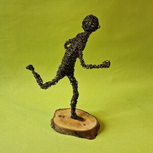 Runner - Sculpture Made of Black Wire, Gift for Sports Lovers - Etsy