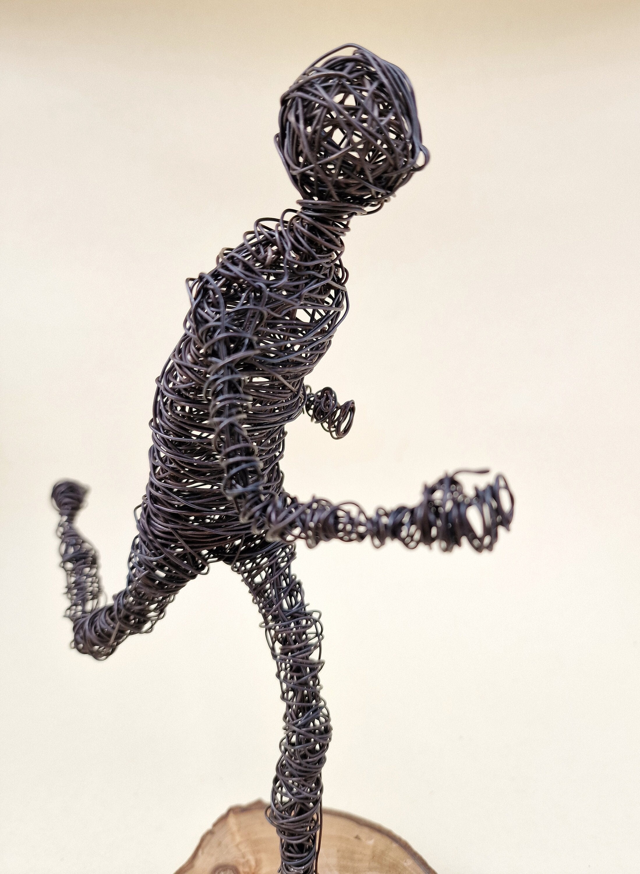 Runner - Sculpture Made of Black Wire, Gift for Sports Lovers - Etsy