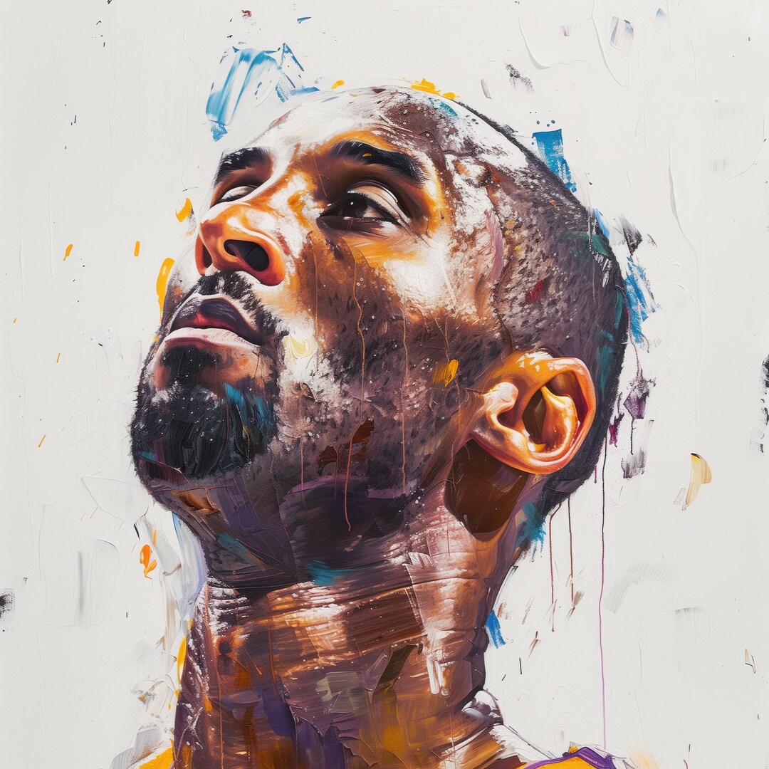 Kobe Bryant Graffiti Portrait Art Print 00024 - Etsy