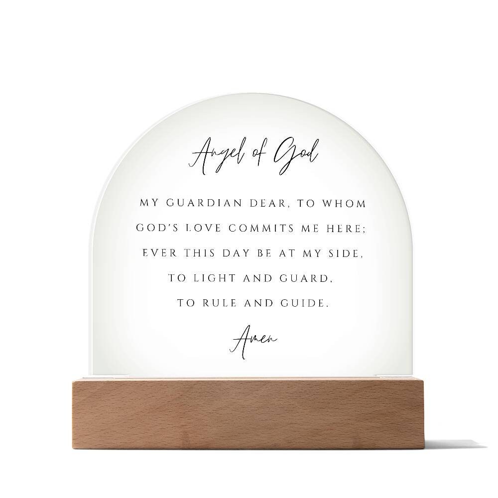Guardian Angel Prayer Plaque | Catholic Children's Prayer | Kids Room ...