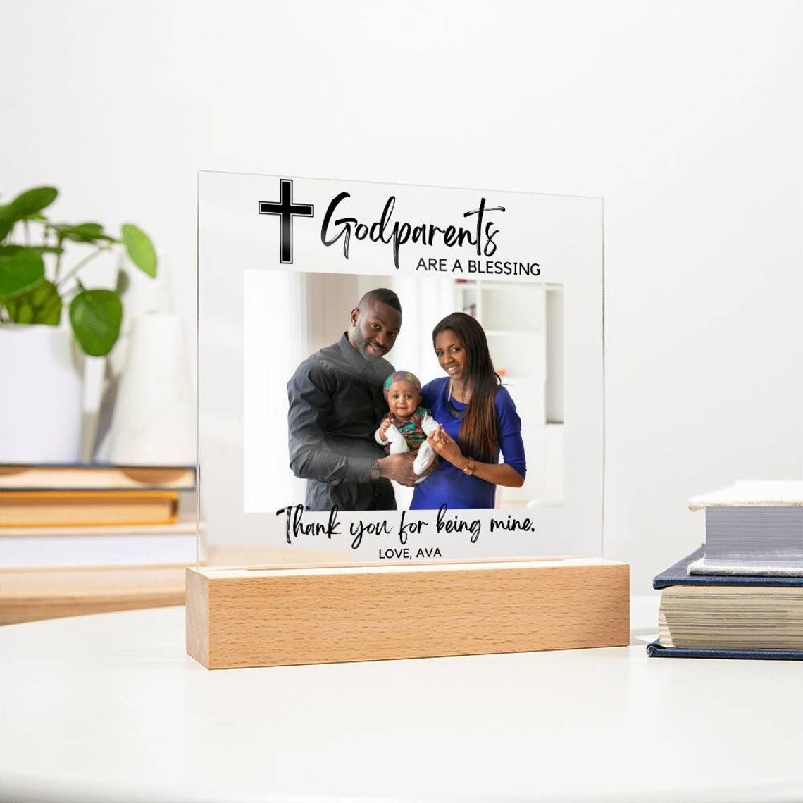 Personalized God Parents Picture Frame | Gift for God Parents ...