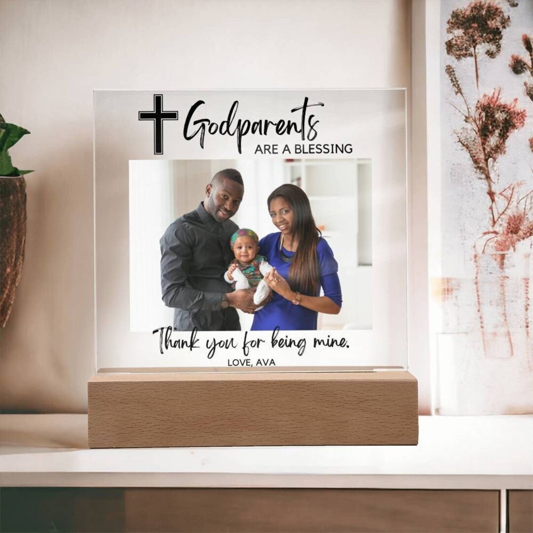 Personalized God Parents Picture Frame | Gift for God Parents ...