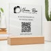 Custom Acrylic Business QR Code Sign Personalized QR Sign, Shop Decor ...