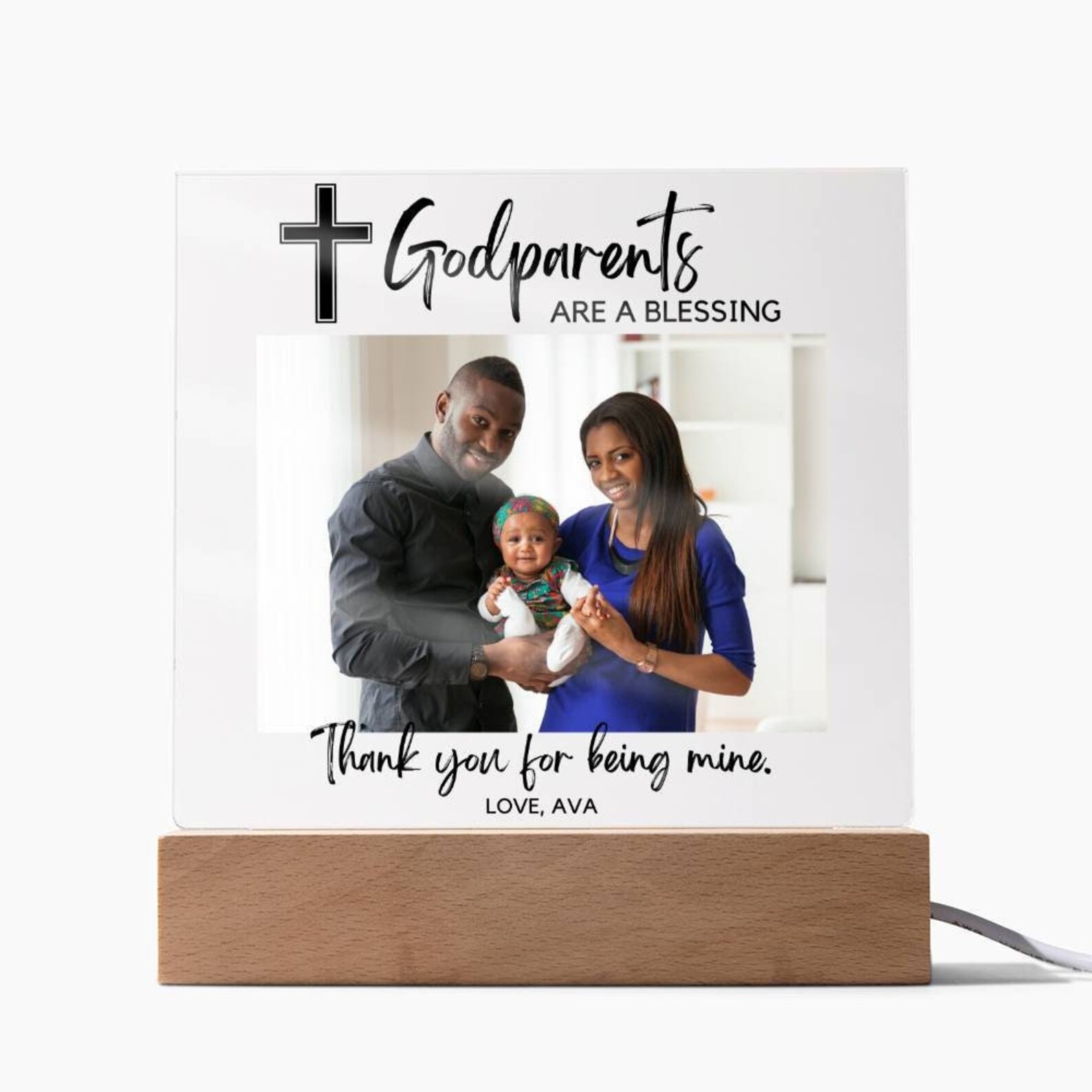 Personalized God Parents Picture Frame | Gift for God Parents ...