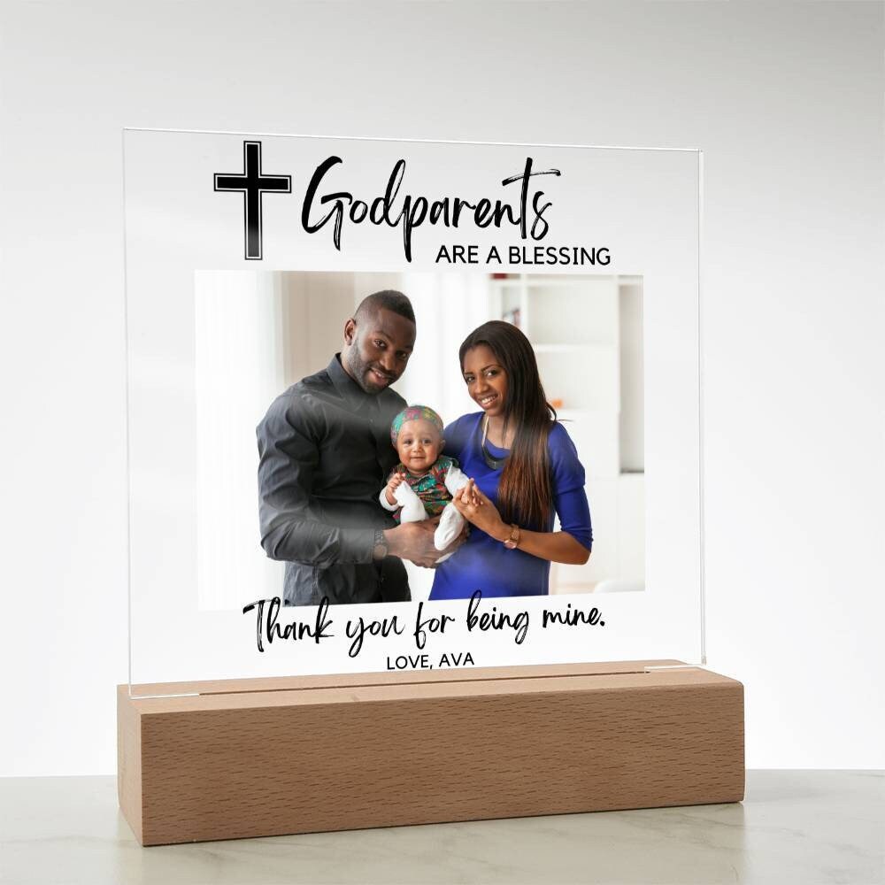 Personalized God Parents Picture Frame | Gift for God Parents ...