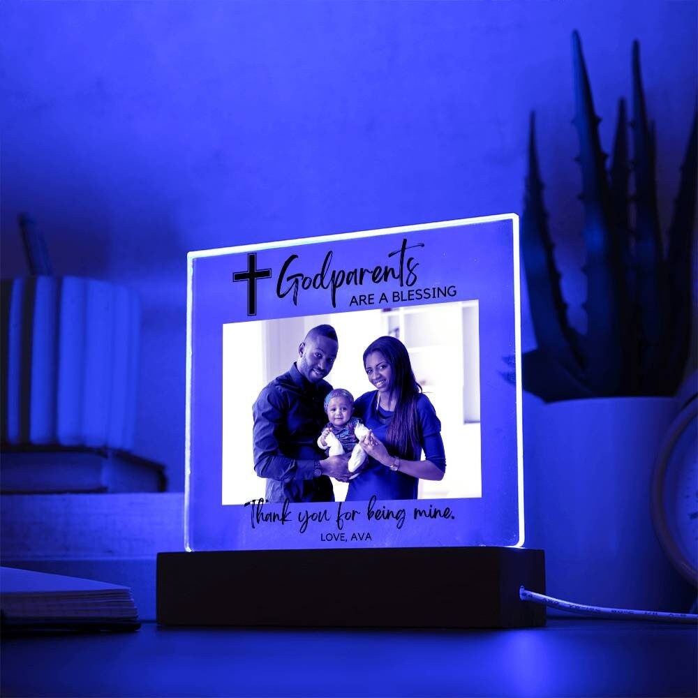Personalized God Parents Picture Frame | Gift for God Parents ...