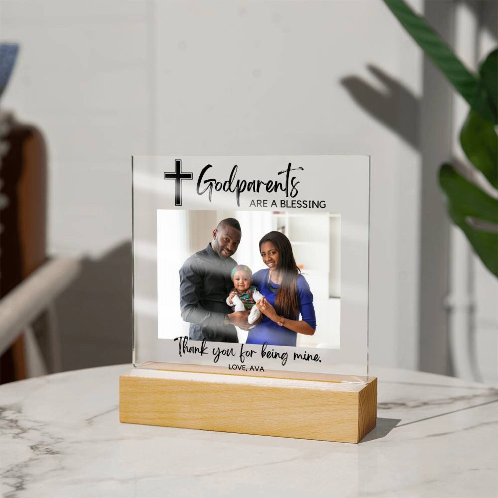 Personalized God Parents Picture Frame | Gift for God Parents ...