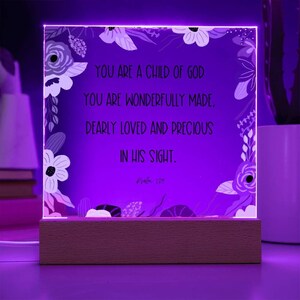 Christian Nursery Decor | You Are a Child of God Nursery Nightlight ...