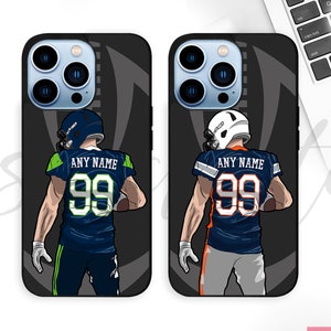Personalized American Football Jersey Name and Number Phone Case iPhone ...