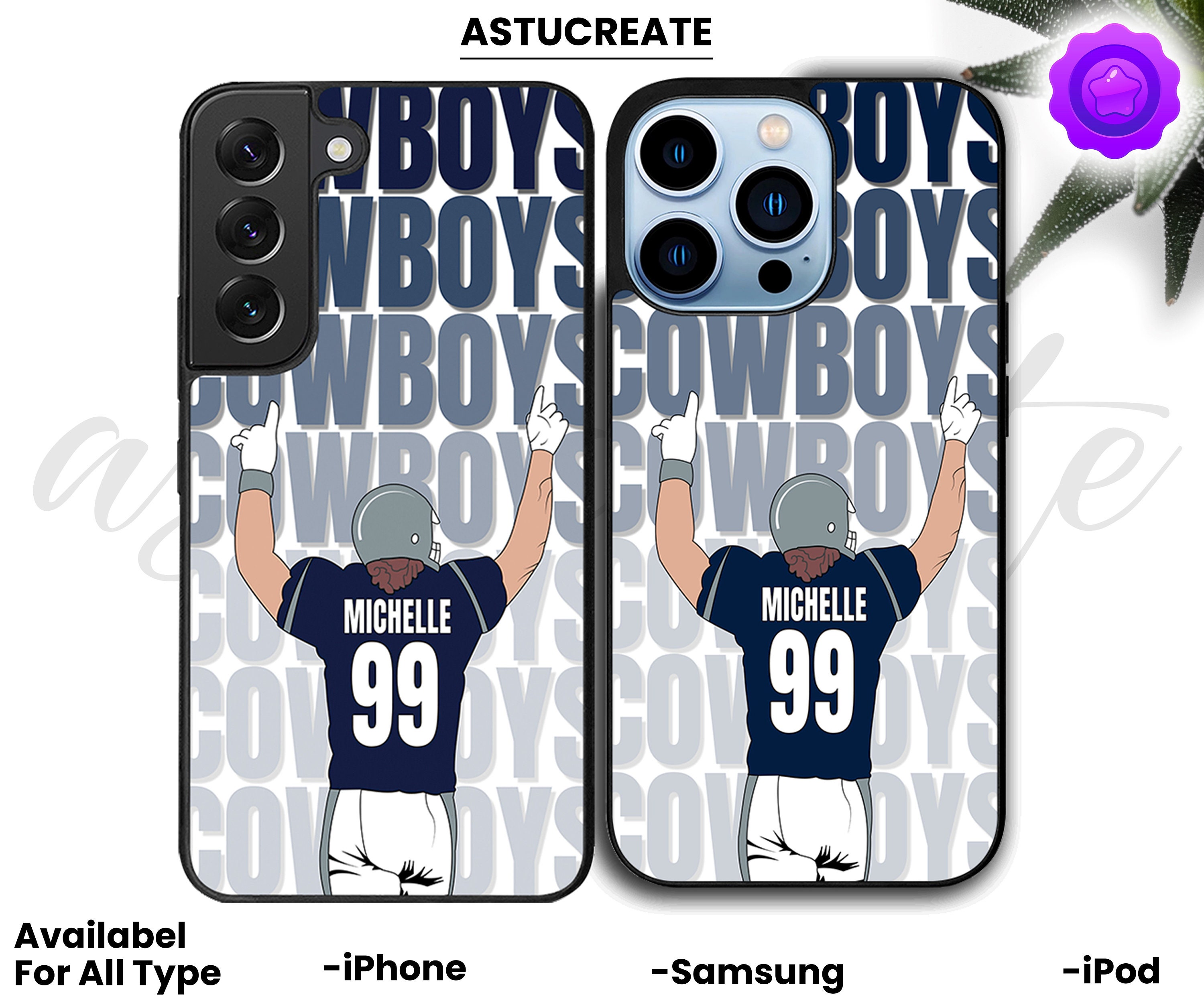Personalized American Football Phone Cases Custom Number Football ...