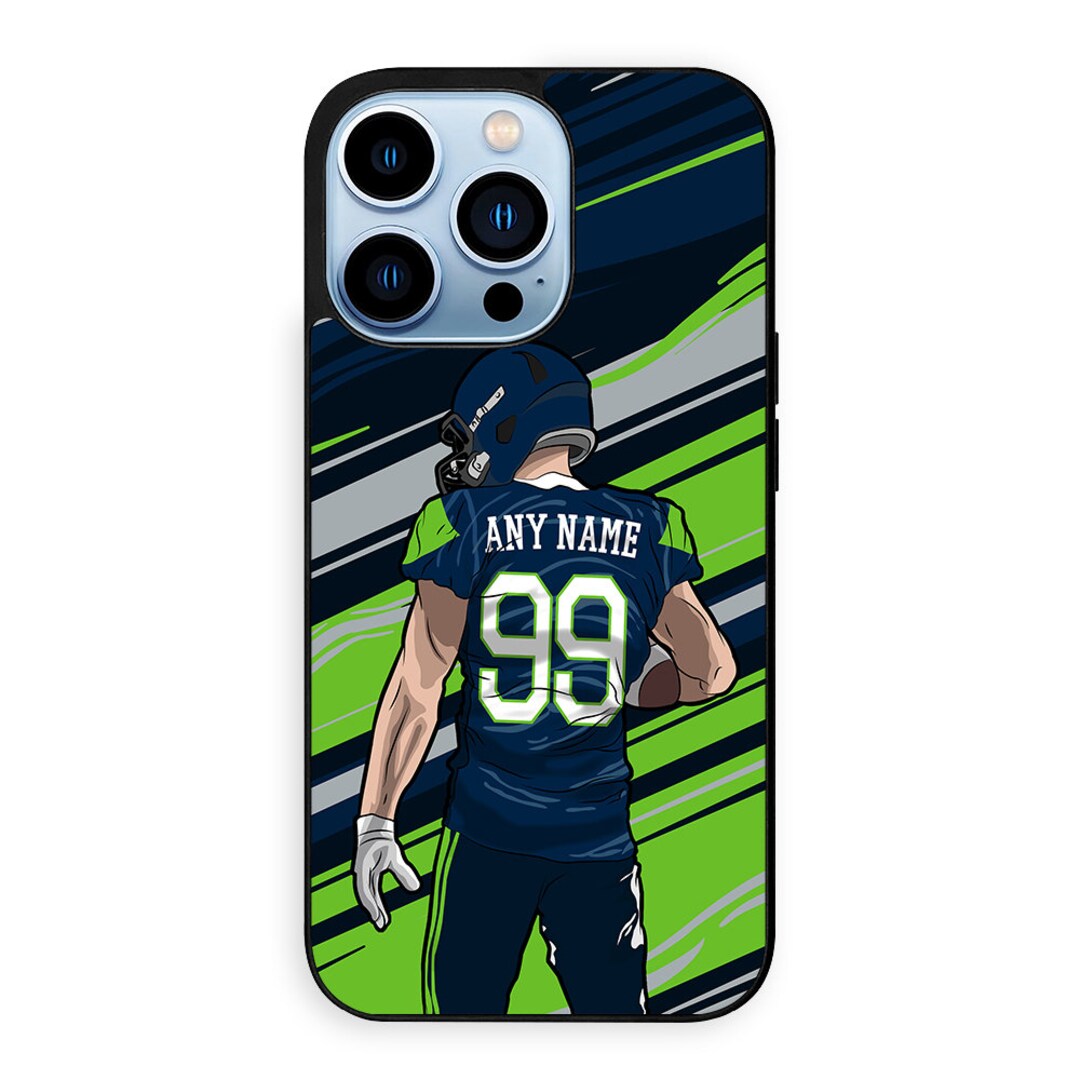 Personalized Seattle Seahawks Jersey Phone Case | Football Fan Gift - Etsy